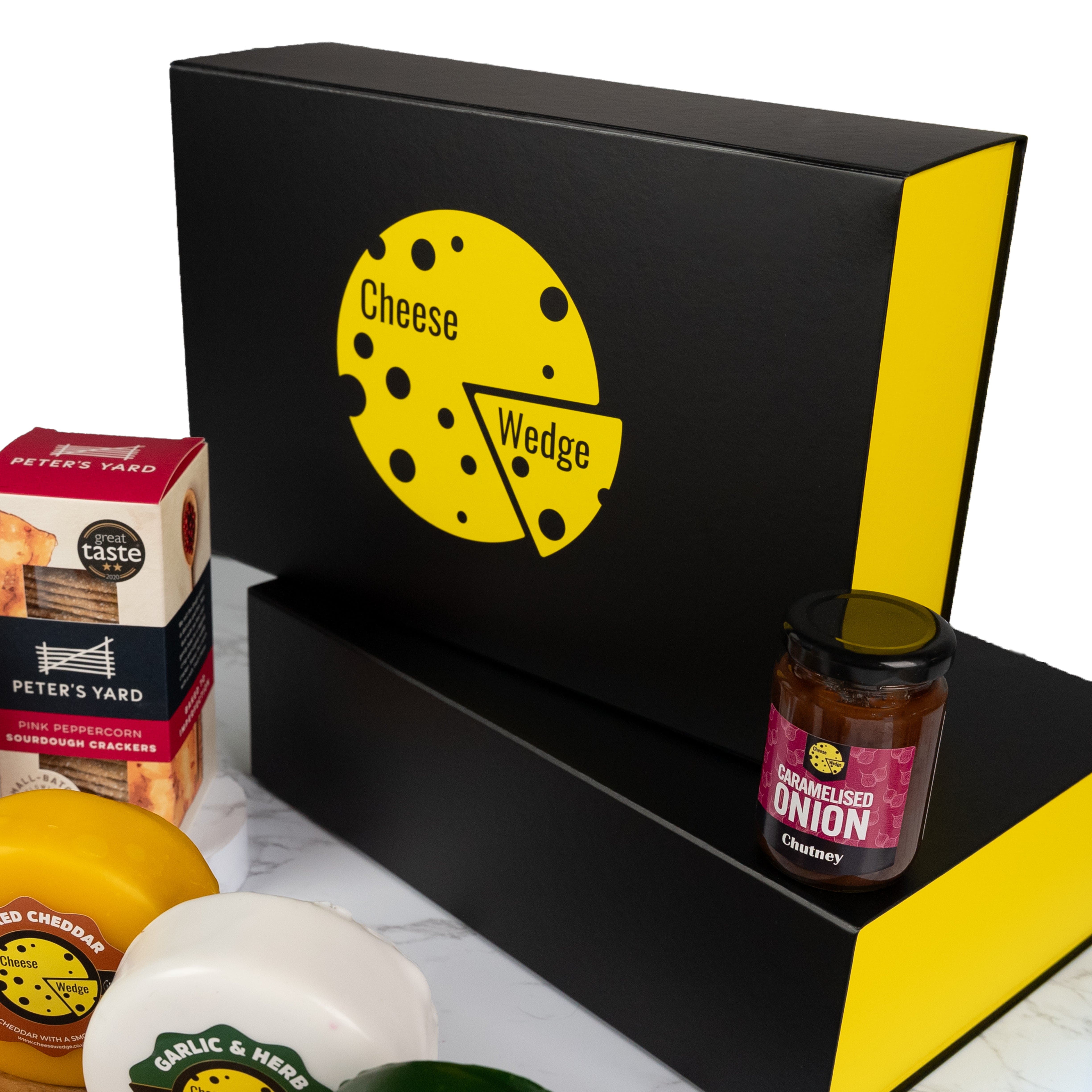 Artisan Cheese Gift Box | 3 Cheeses, Crackers & Chutney – The Cheese ...