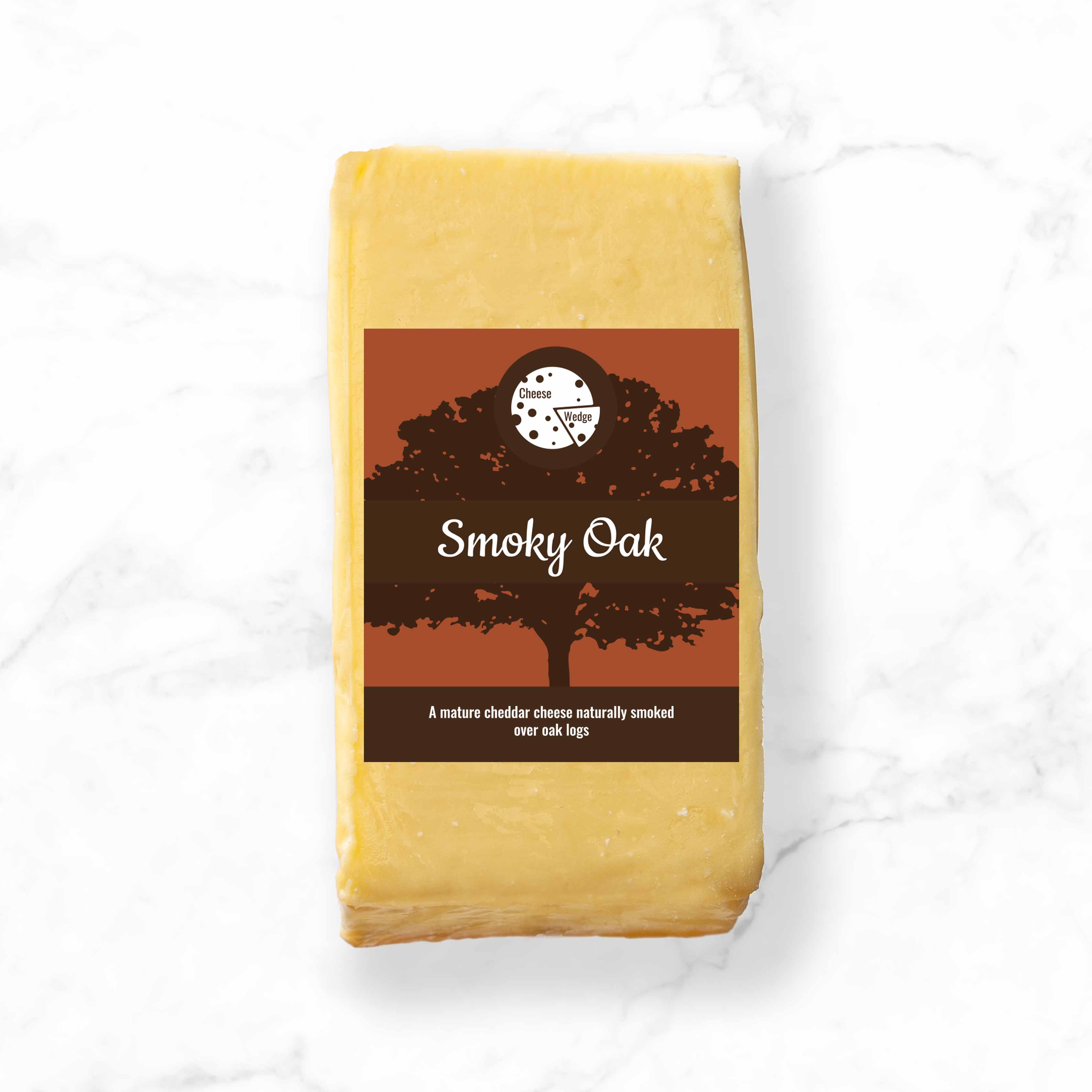 Smoky Oak Cheddar Cheese | Smoked Cheese – The Cheese Wedge Company